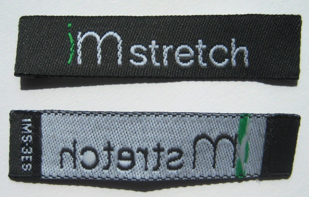 100 Pcs GRAY Woven Clothing Labels, Care Label - IM STRETCH - Etsy