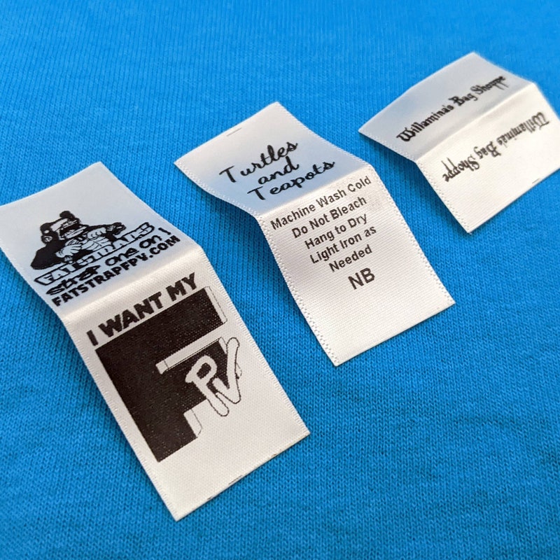 Custom Satin Labels - Etsy