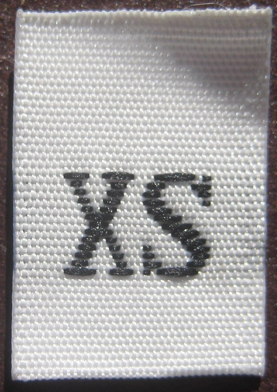 50 Pcs White Woven Clothing Sewing Labels, Size Tags - Extra Small - X ...