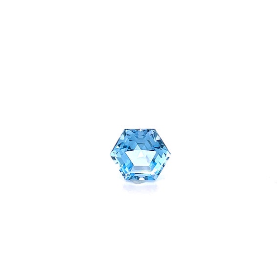 Hexagon Cut Blue Topaz - Etsy