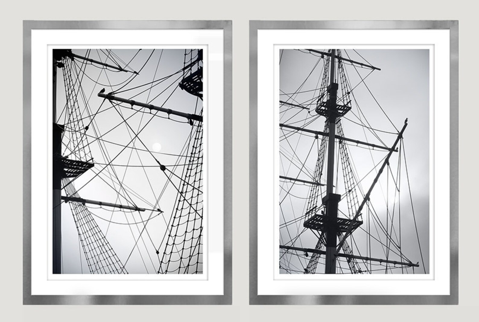 Sailing Ship Print Black White Nautical Art For Men Apartment Etsy