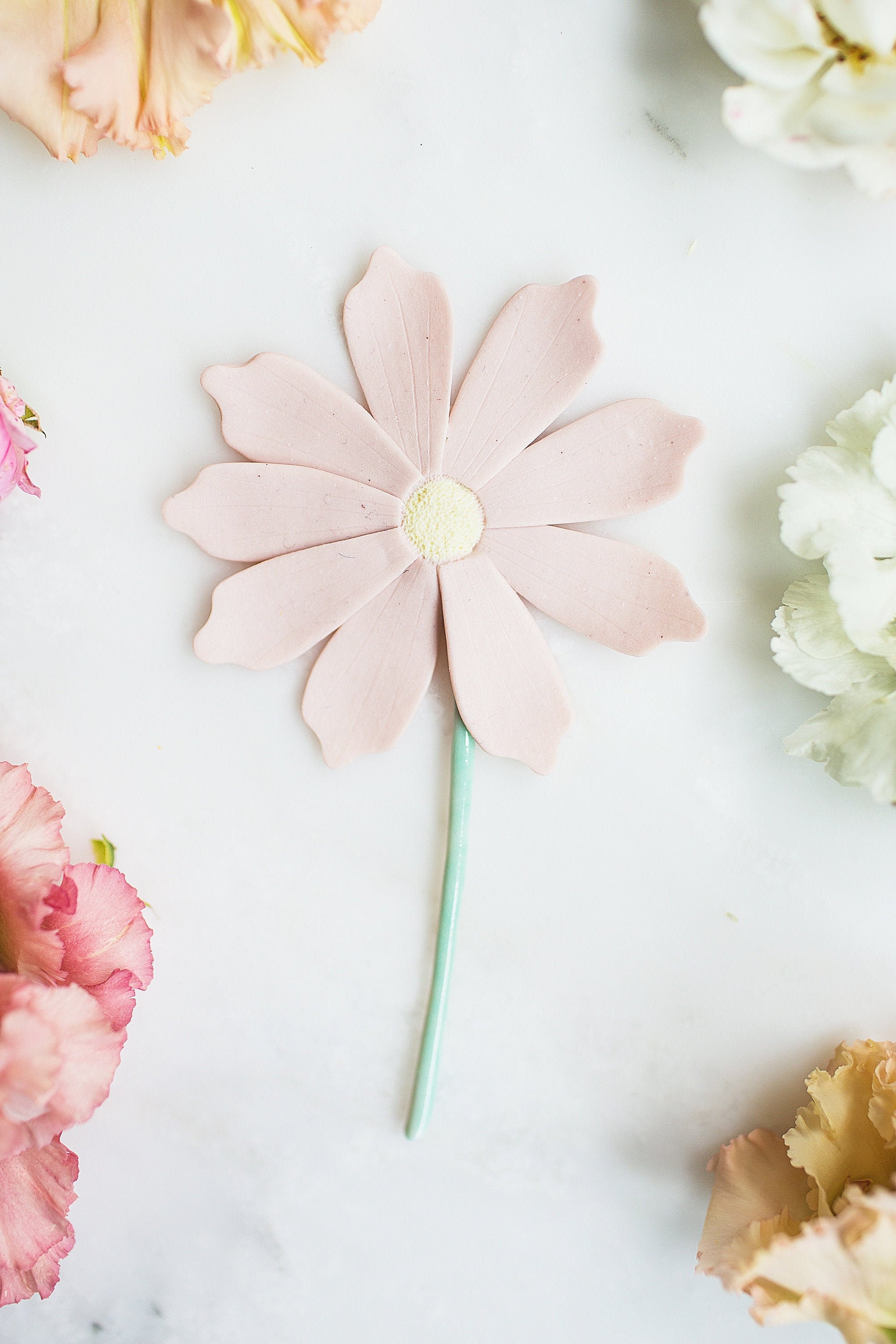 Cosmos Ceramic Flower - Etsy