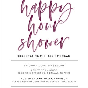 DIGITAL DOWNLOAD the Morgan Happy Hour Shower - Etsy