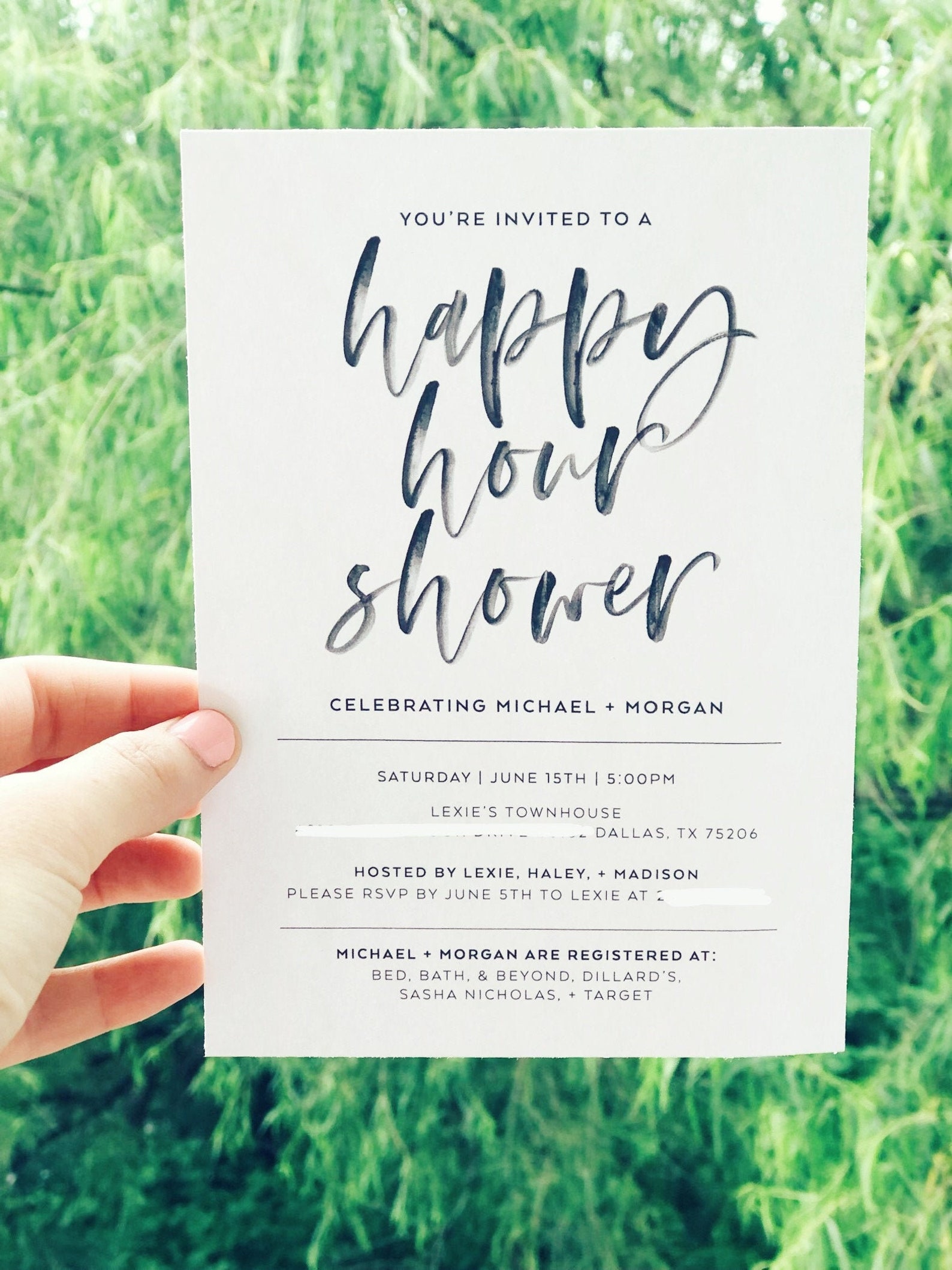 DIGITAL DOWNLOAD the Morgan Happy Hour Shower - Etsy