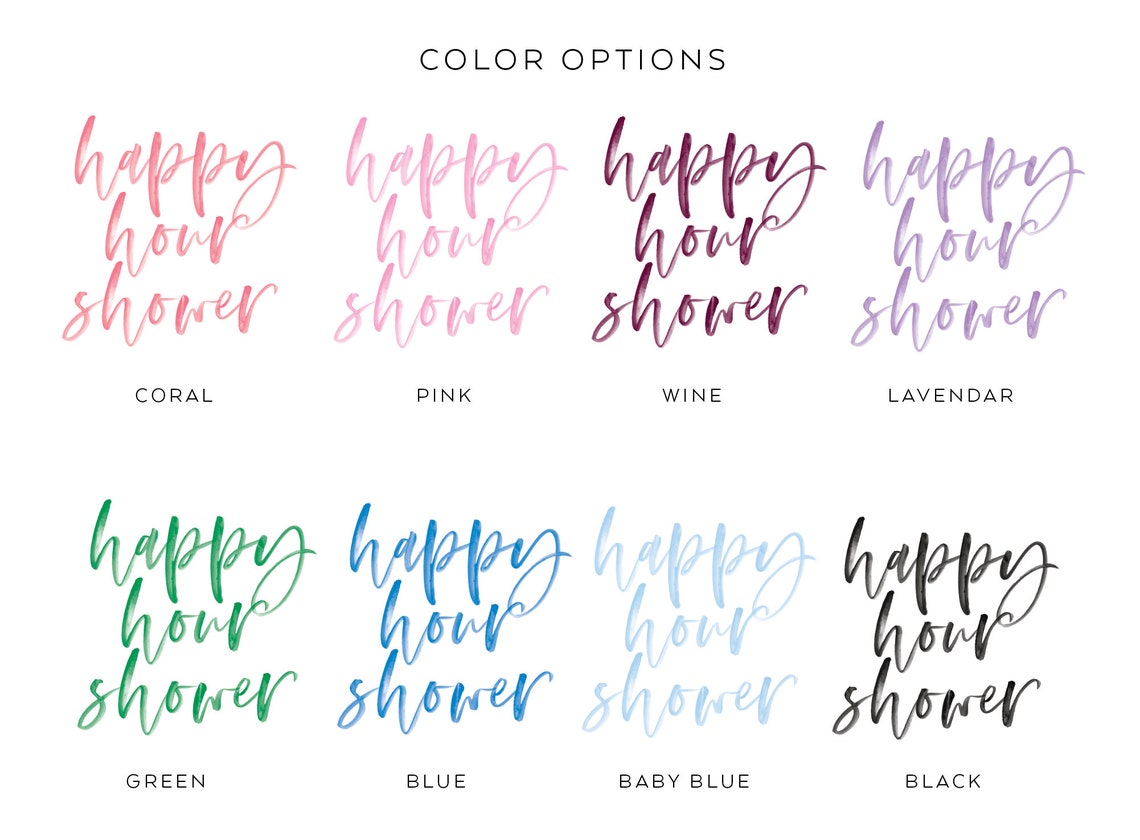 DIGITAL DOWNLOAD - the Morgan - Happy Hour Shower - Etsy