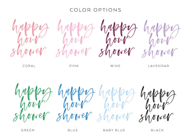 DIGITAL DOWNLOAD - the Morgan - Happy Hour Shower - Etsy