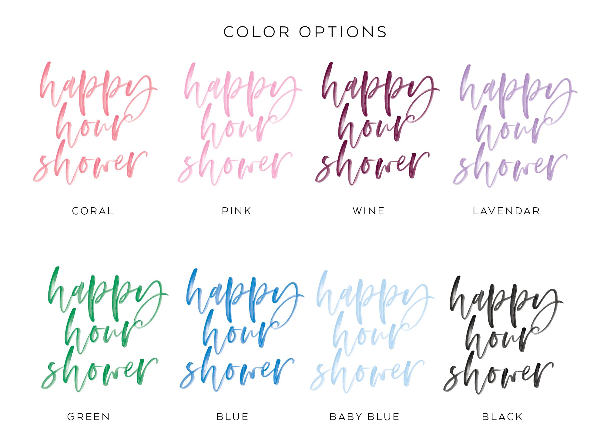 DIGITAL DOWNLOAD - the Morgan - Happy Hour Shower - Etsy