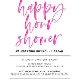 DIGITAL DOWNLOAD the Morgan Happy Hour Shower - Etsy