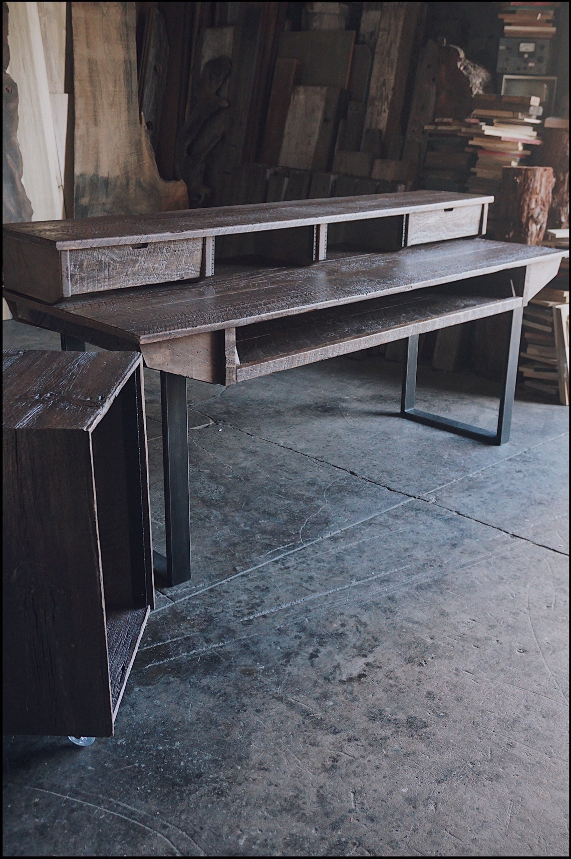 Monkwood SD88 Rustic Studio Desk for Audio / Video / Film / - Etsy