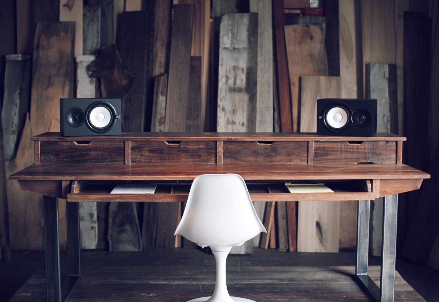 Monkwood SD88 Rustic Studio Desk for Audio / Video / Film / Editing ...