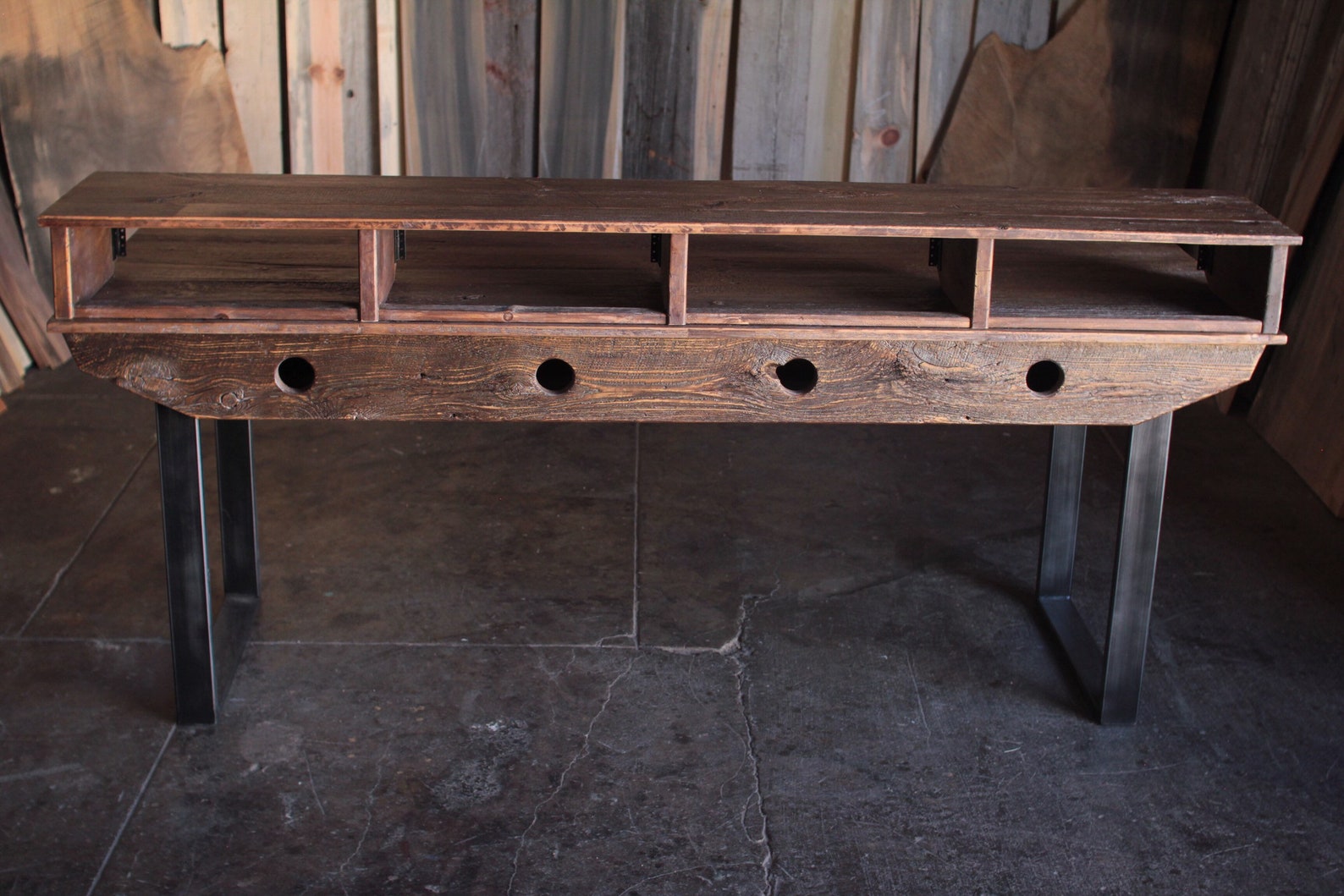 Monkwood SD88 Rustic Studio Desk for Audio / Video / Film / Editing ...