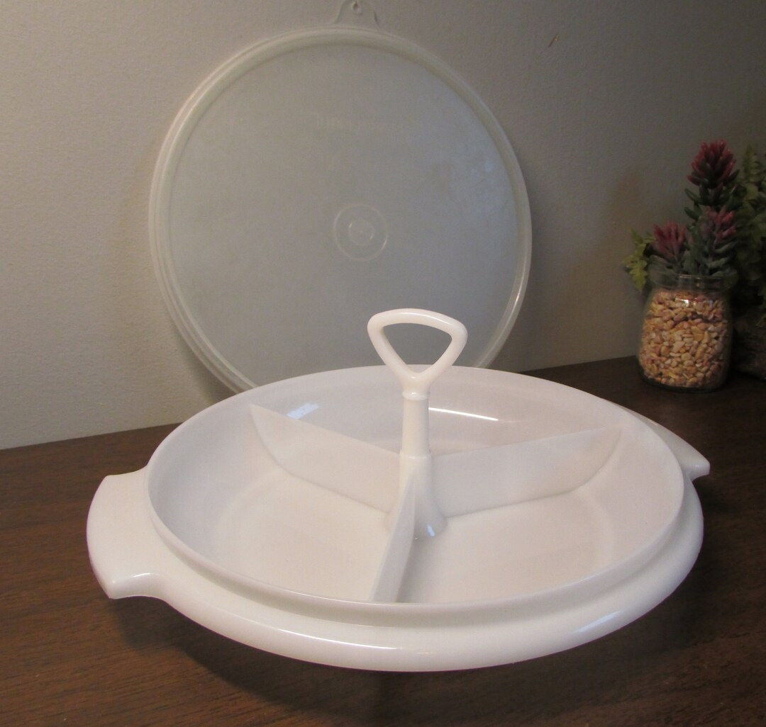 Iconic Tupperware Relish Tray 3 Pieces Suzette Tray - Etsy