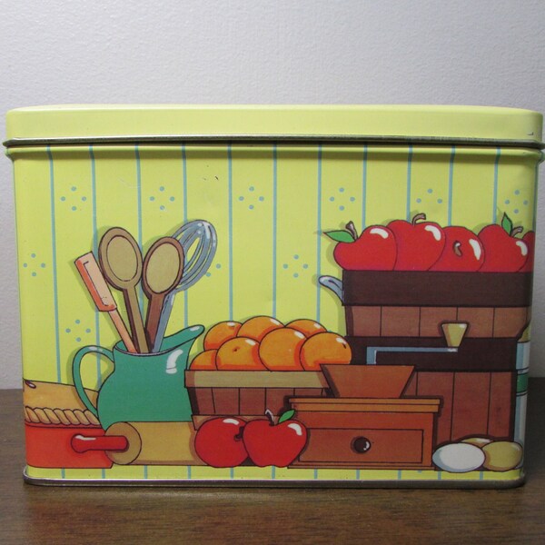 Retro Recipe Tin - Etsy