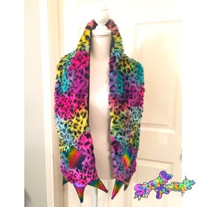 Lisa Frank Inspired Scarf - Winter Clothing - Cosplay - Etsy