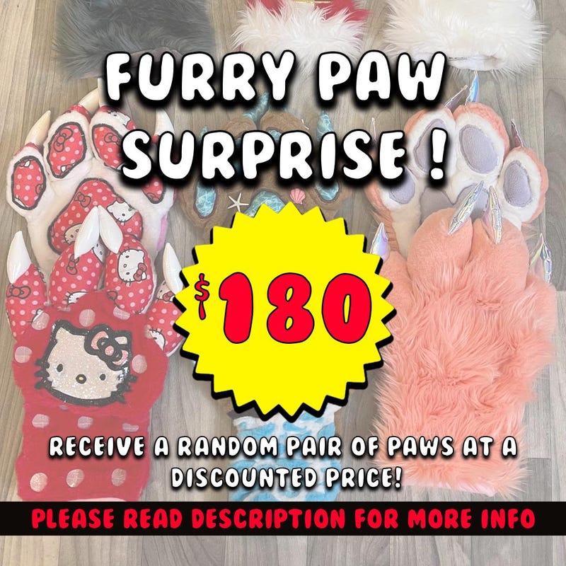 Fursuit Paws - Etsy