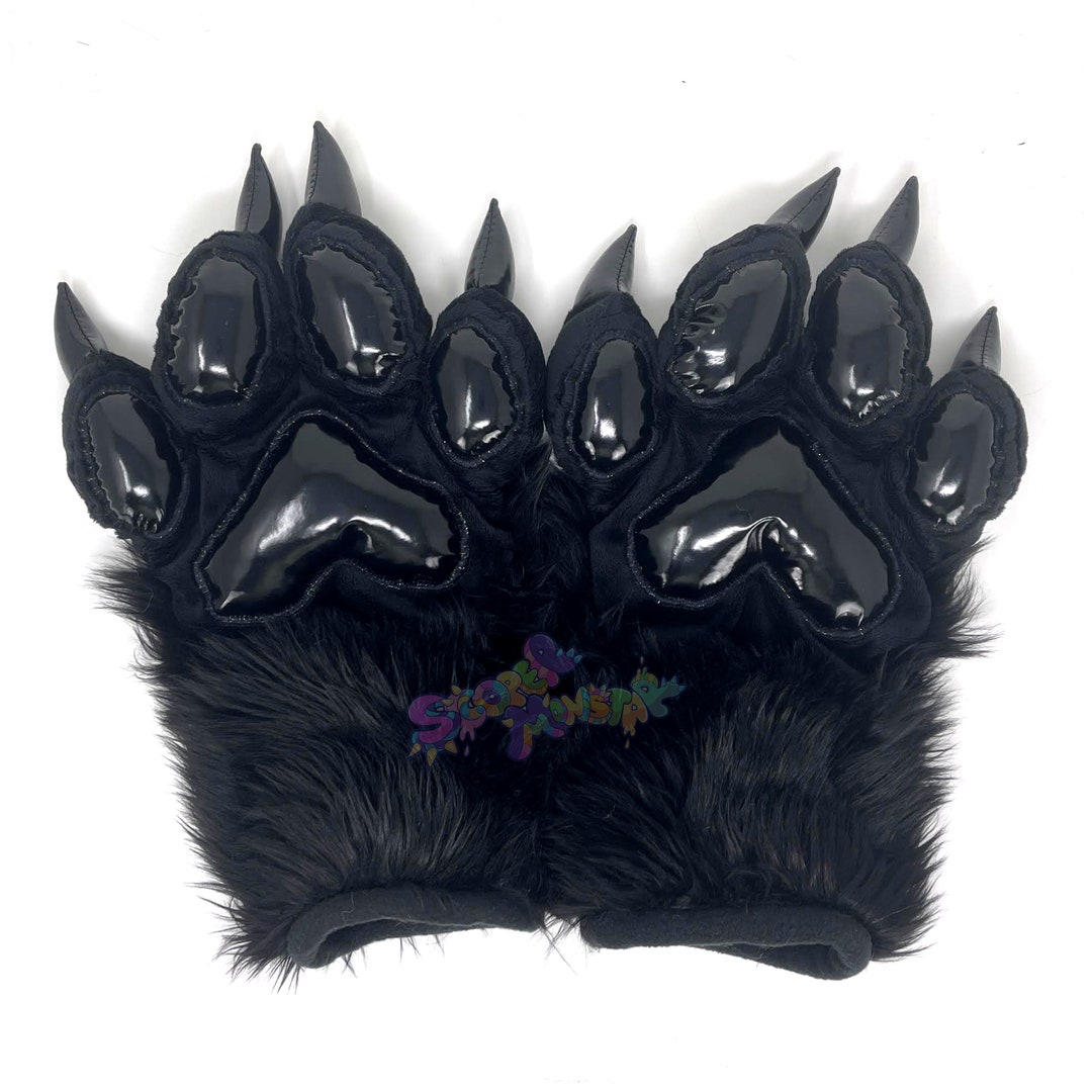 Black Furry Paws - Therian Gear - Cosplay Paws - Etsy