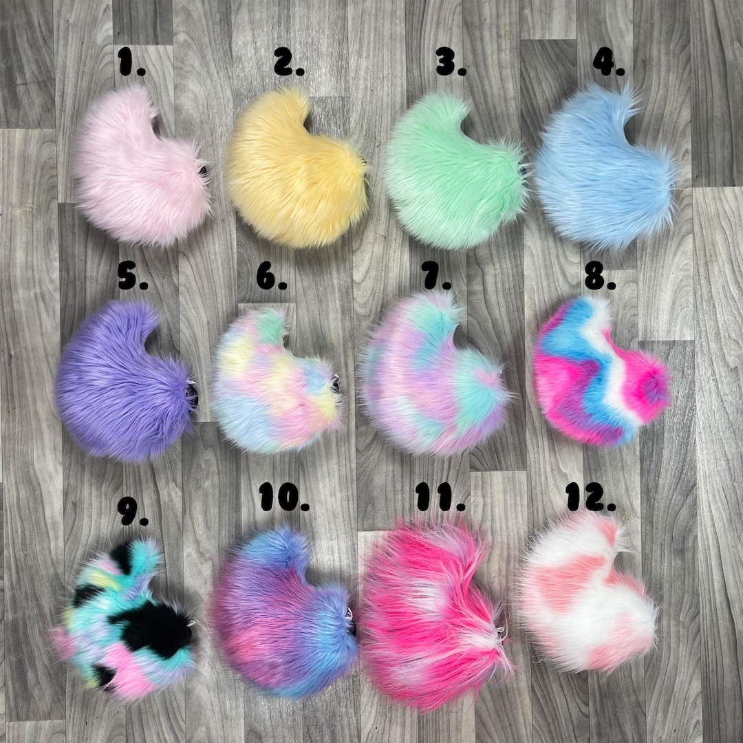 Pastel Nub Tails - Furry Tail - Cosplay Tail - Costume Tail - Etsy