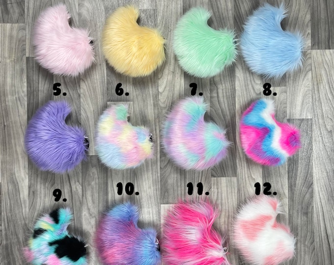 Pastel Nub Tails Furry Tail Cosplay Tail Costume Tail - Etsy