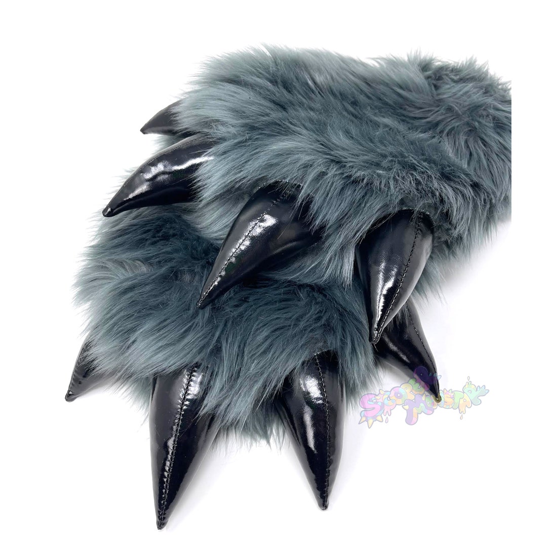 Dark Gray Paws - Therian Gear - Cosplay Paws - Etsy
