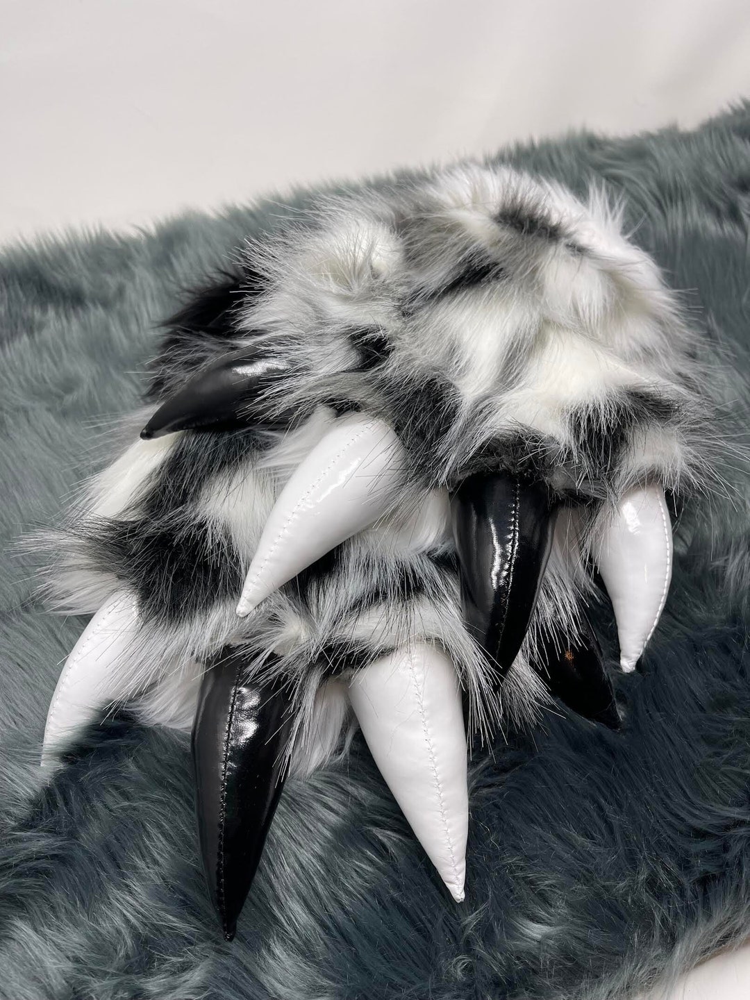 Black & White Striped Claw Paws - Cosplay - Therian Paws - Furry Paws ...