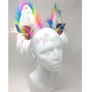 Rainbow Flame Ears - Cosplay - Furry Ears - Etsy