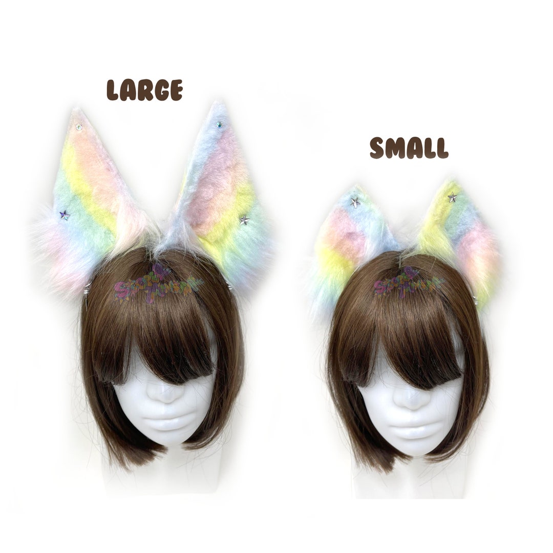 Soft Pastel Rainbow Ears - Cosplay - Furry - Etsy