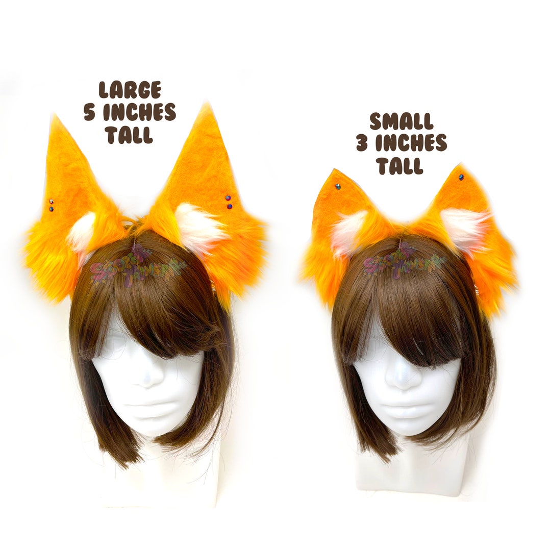 Orange Cat Ears - Cosplay - Fox Ears - Etsy