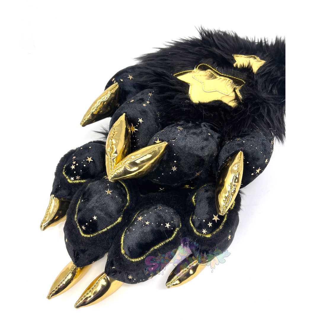 Black Starry Night Paws - Etsy
