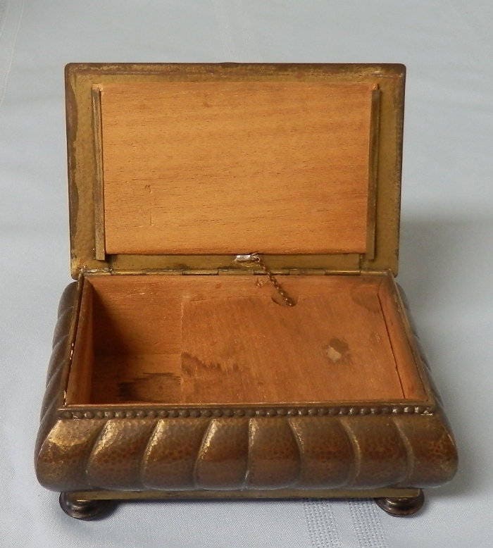 Antique Music Box Bronze WMF Wurttembergische Metallwarenfabrik Germany ...