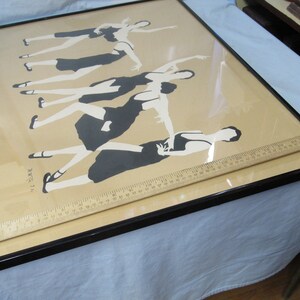 M. M. Roe Maggie Signed Original Watercolor Ballerina Dancers Dated ...