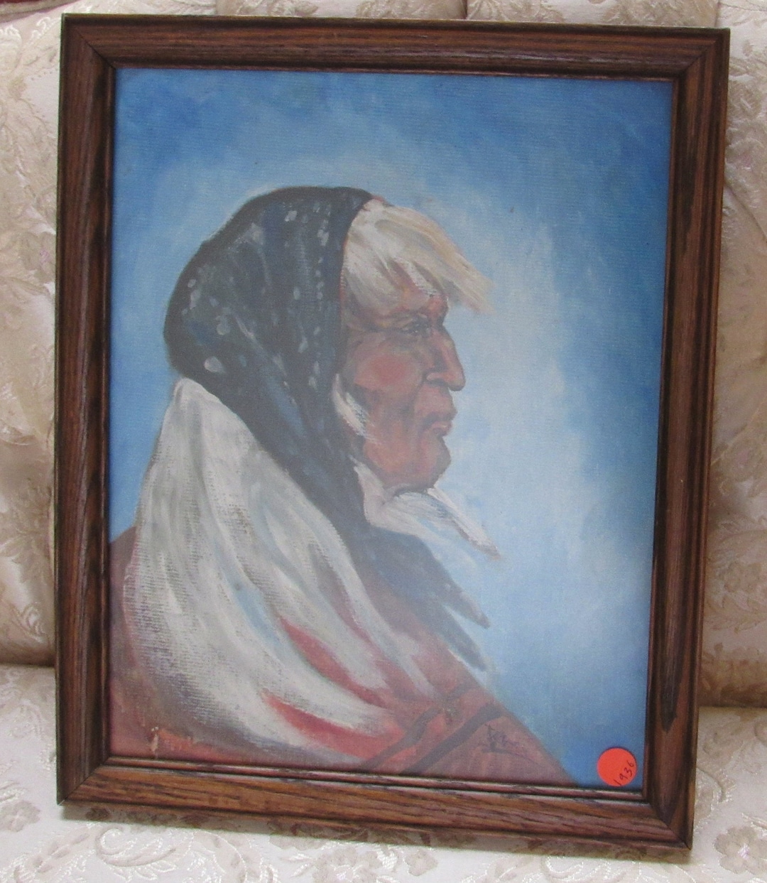 Robert Chee Navajo Indian Original Painting on Canvas Board of Woman ...