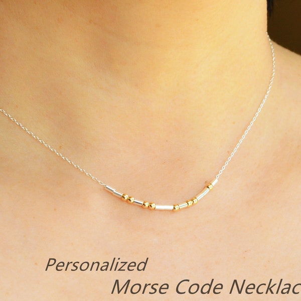 Morse Code Necklace - Etsy