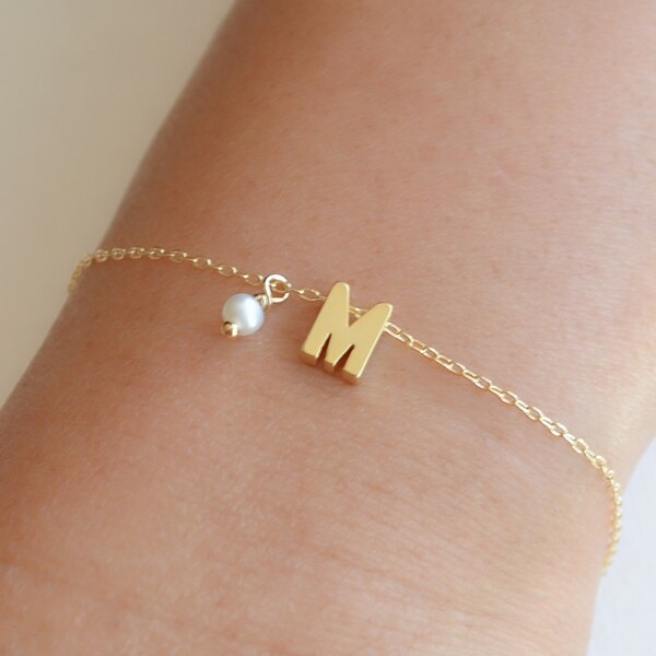 Initial Bracelet - Etsy