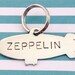 Zeppelin Pet ID Tag Handmade Nickel Copper or Brass - Etsy