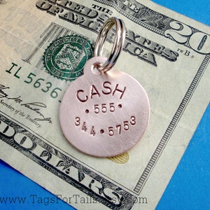 Dollar Sign Pet Tag Handmade Artisan Custom Pet ID Charm - Etsy