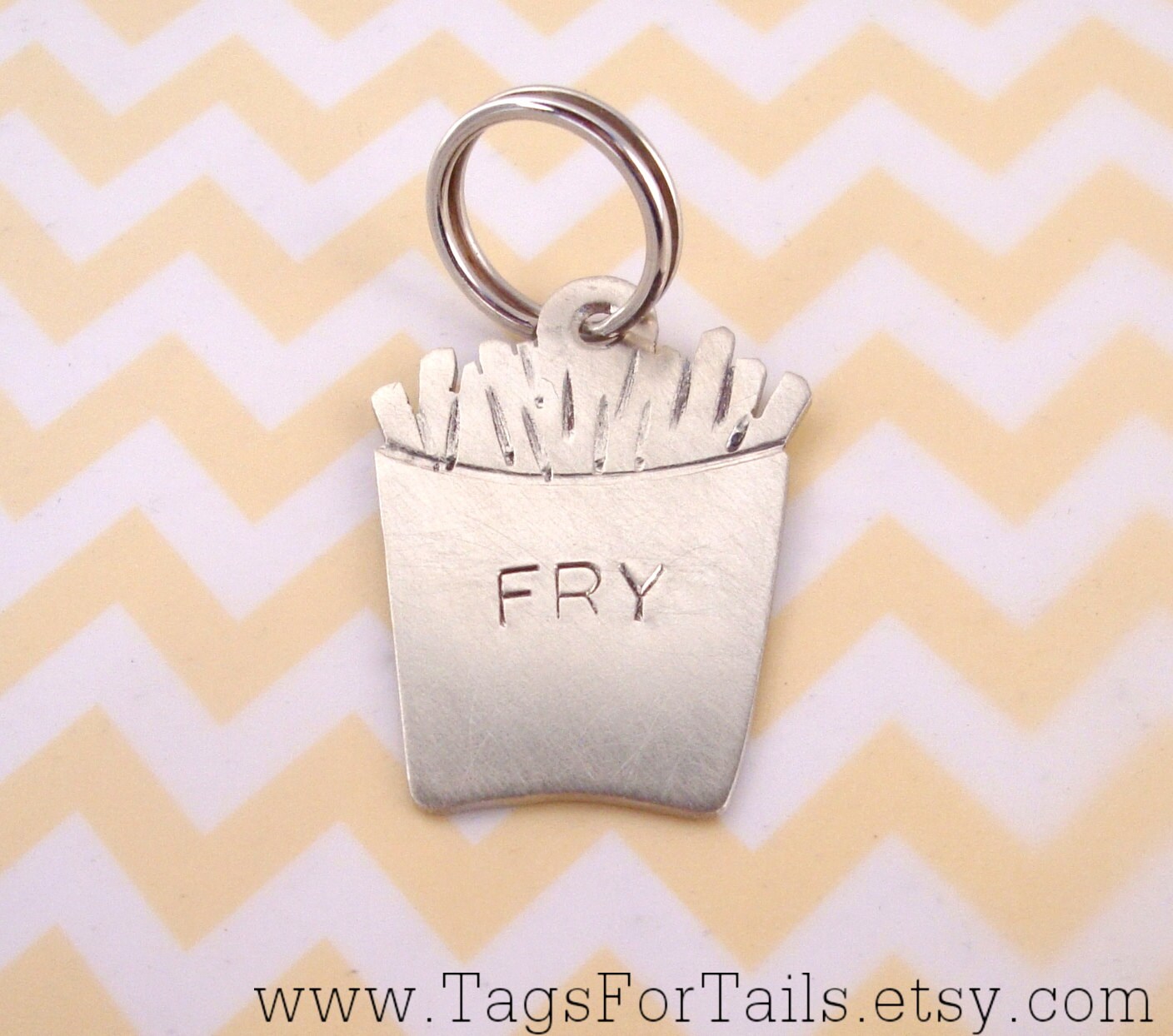 French Fry Pet ID Tag Custom Dog or Cat Pet ID Tag Handmade - Etsy