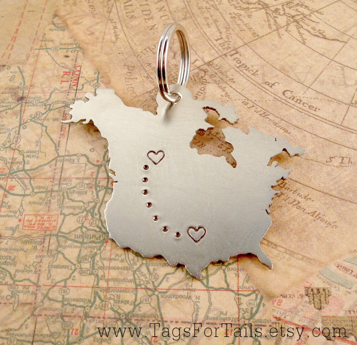 Country Keychain Set of Two Choose Your Countries Handmade - Etsy