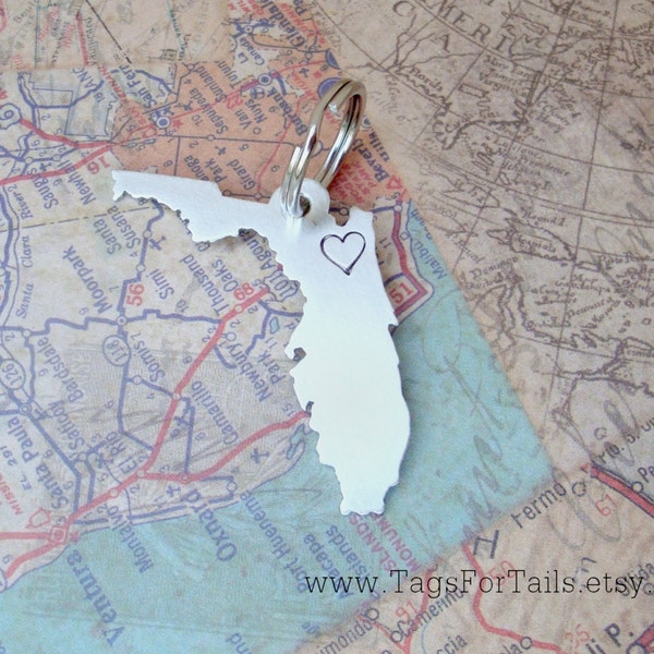 Florida Keychain - Etsy