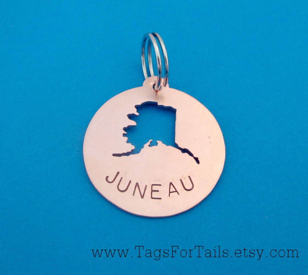 Alaska State Pet Tag Cut Out Style Choose Any State handmade Dog or Cat ...