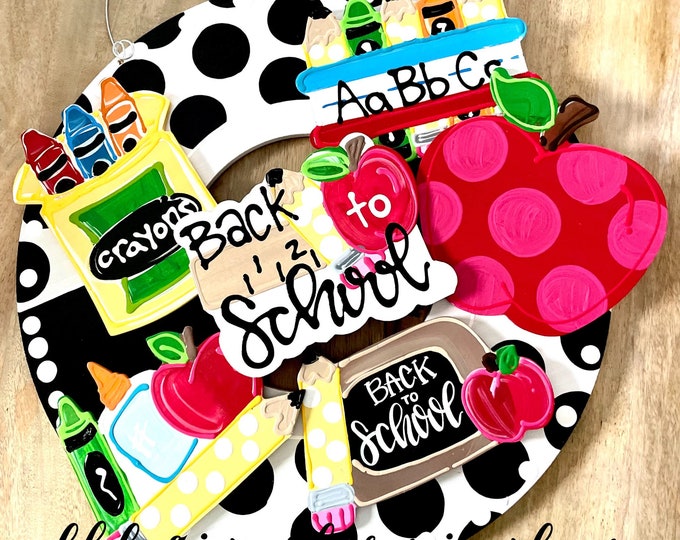 Back to School Apple Attachments Pencil Chalkboard Crayons - Etsy