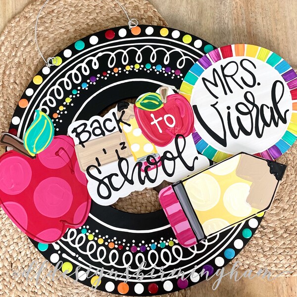 Chalkboard Wreath - Etsy