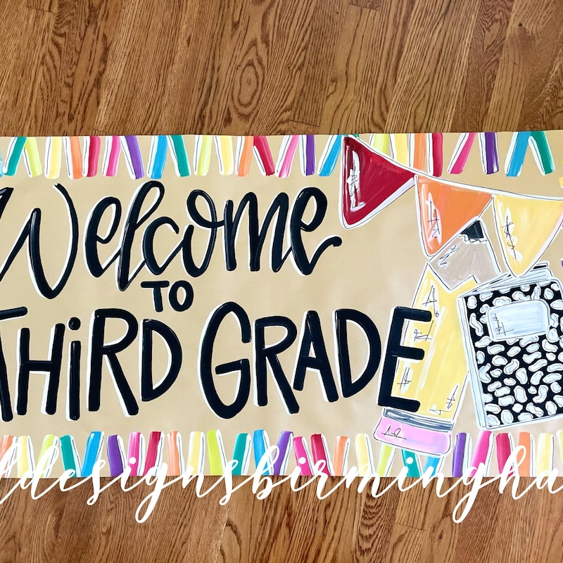 Hand Painted Back to School Signs - Etsy