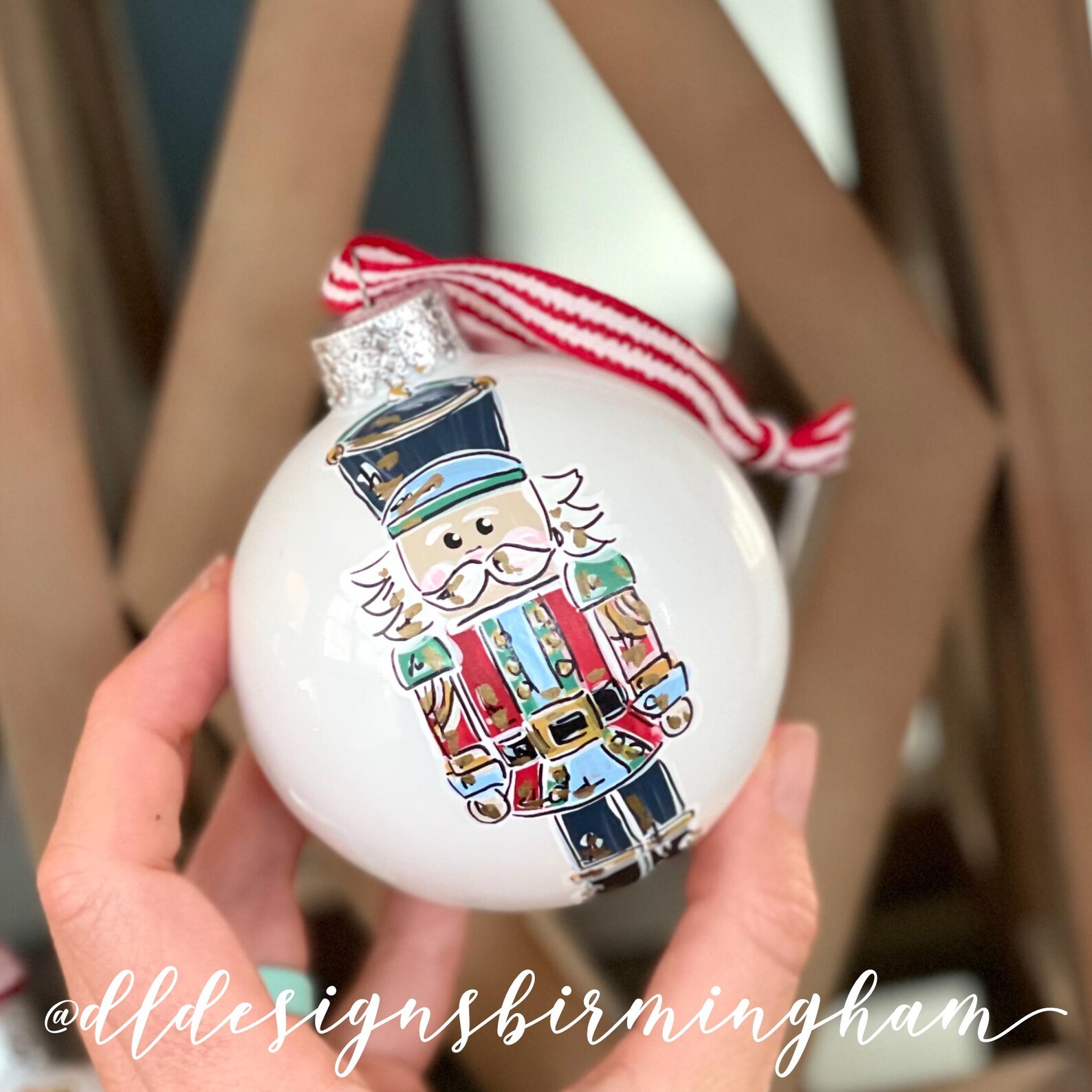 Nutcracker Ornament Set Glass Handpainted Clara Mouse King Sugar Plum ...