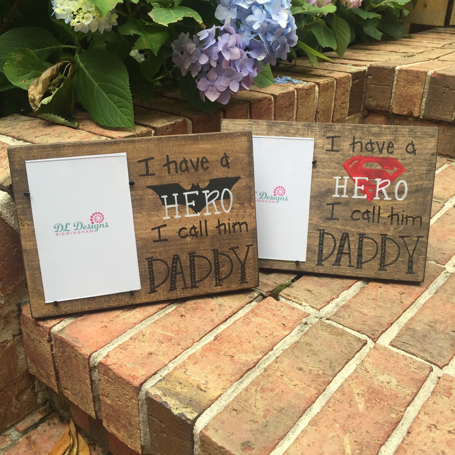 Father's day super hero picture frame