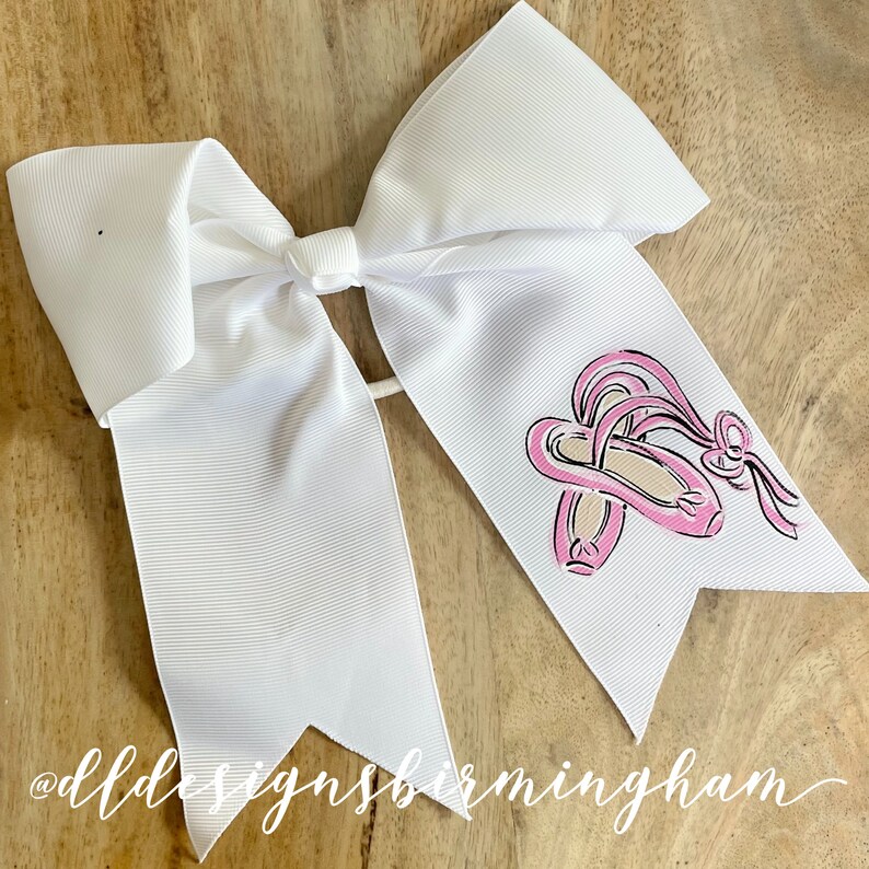 Hand Painted Cheer Bow 8" - Etsy