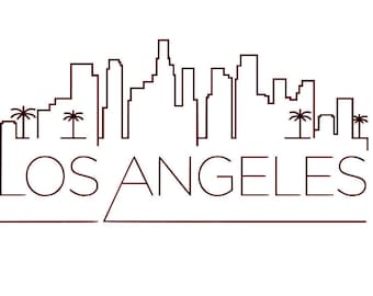 Los Angeles Svg - Etsy