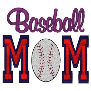 Baseball Mom Machine Embroidery Design 3 Sizes, Instant Download - Etsy