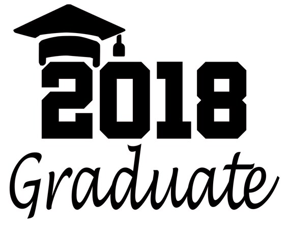2018 Graduation Cap Svg Proud Graduate Silhouette SVG Grad Cap
