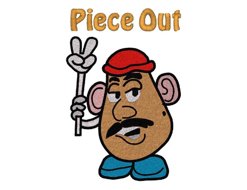 Potato Head Holding Arm With Peace Sign Piece Out - Etsy