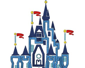 Castle Embroidery Design Files - Etsy